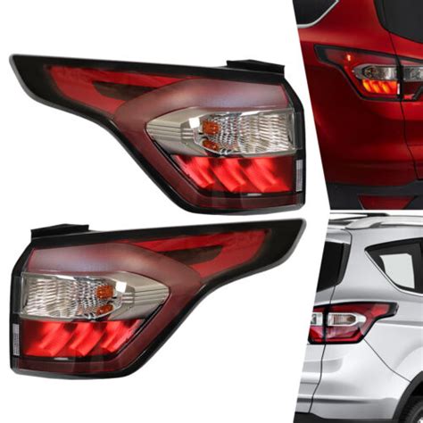 For Ford Escape Pair Outer Tail Lights Rear Brake Lamps