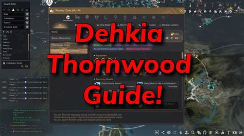 Dehkia Thornwood Rotation And Guide Black Desert Online Youtube