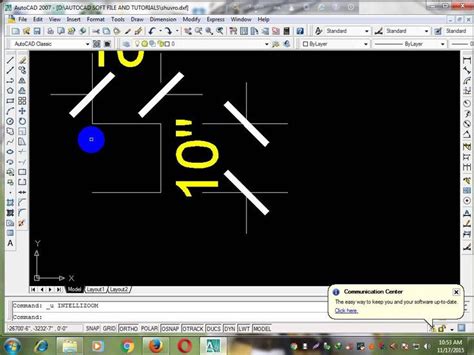 Autocad Line Construction Line Poly Line Erase Copy And Mirror Command