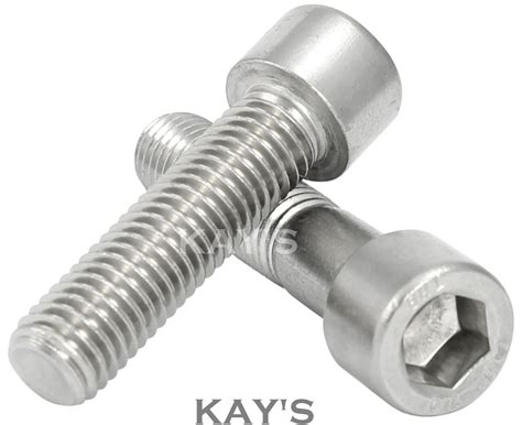 M5 5mm CAP SCREWS ALLEN KEY HEX SOCKET HEAD BOLTS A2 STAINLESS STEEL