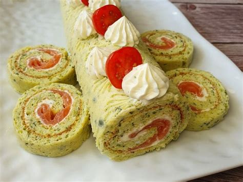 Roulé aux courgettes et au saumon fumé au Thermomix Cookomix