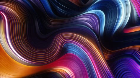 流畅动感的曲线彩虹图 欧莱凯设计网