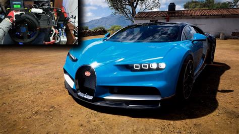 Bugatti Chiron Forza Horizon 5 Thrustmaster T300 Steering Wheel