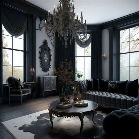 Gothic Living Room Cool Ways To Make A Grand Statement Gothic
