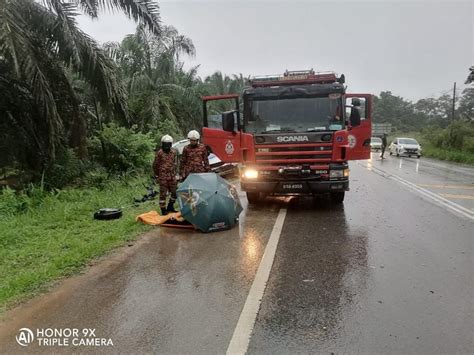 Warga Emas Maut Akibat Tersepit Dalam Kemalangan Tiga Kenderaan