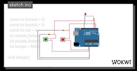 desafio led 2 wokwi esp32 stm32 arduino simulator