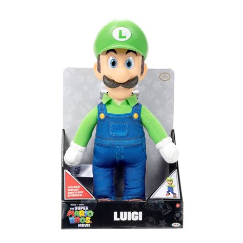 Nintendo The Super Mario Bros Movie Luigi Poseable Plush 1 Ct Shipt