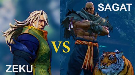 Street Fighter V ZEKU VS SAGAT YouTube