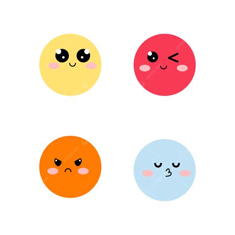 Kumpulan Emotikon Emoji Vektor Emoticon Emotikon Perasaan Emoji PNG