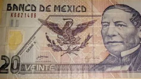 Billete de 20 de Benito Juárez se oferta en miles de pesos en la web