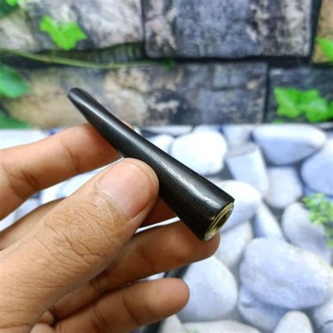 ONCE PIPA KAYU KELOR HITAM PENDEK 6CM Lazada Indonesia