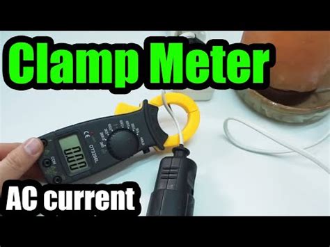 How To Measure Ac Current Draw With A Clamp Multimeter Electrical