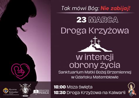 Droga krzyżowa w intencji obrony życia Propozycja z parafii
