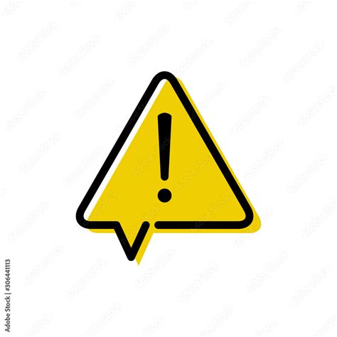 Se Al De Advertencia De Peligro Icono Plano Lineal Se Al Tri Ngulo