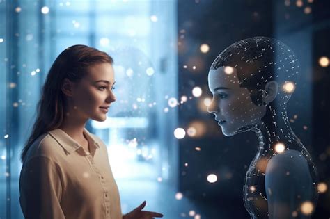 A Photo Of A Person Interacting With A Virtual Assistant Powered By