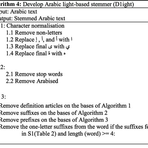 pdf arabic light based stemmer using new rules