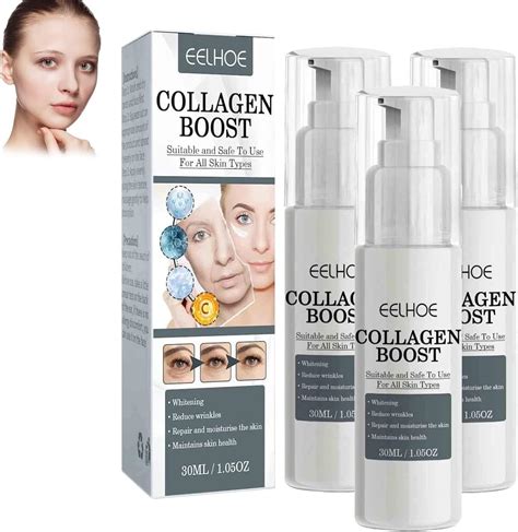 EHOTER EELHOE Lot de 3 sérums anti âge au collagène EELHOE Crème anti
