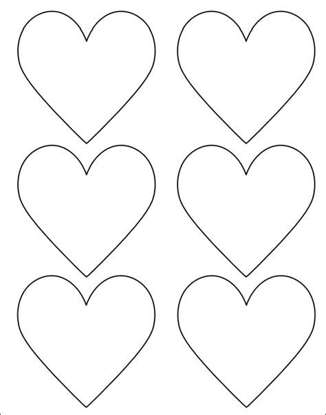 Heart Shapes To Print And Cut Out