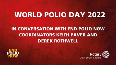 World Polio Day In Conversation With Rotary End Polio Now