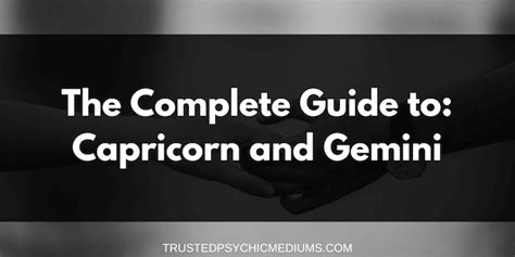 Gemini Capricorn Compatibility In Love And Marriage