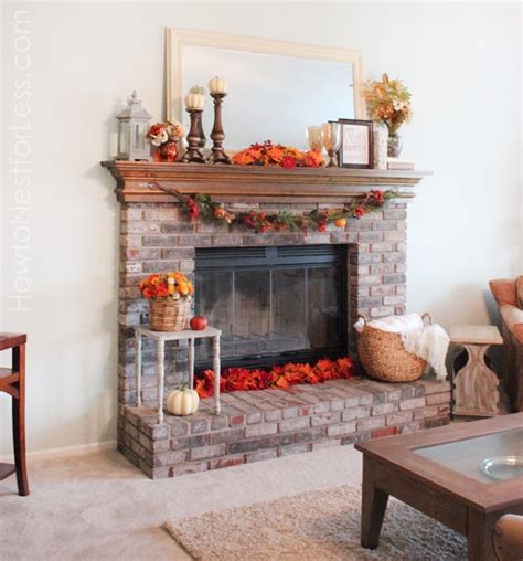 Fireplace Mantel Decorating Ideas For Fall Shelly Lighting