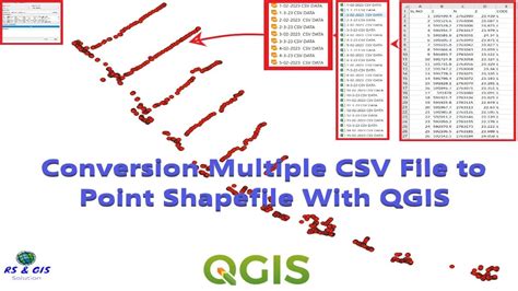 Convert Multiple CSV File To Point Shapefile With QGIS YouTube