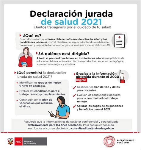 I E 1177 HÉROES DEL CENEPA declaración jurada de Salud 2021