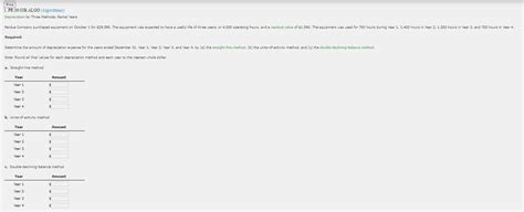 Solved Depreciation By Three Methods Partial Years Chegg