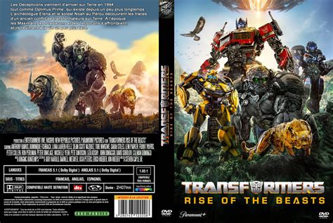 Jaquette DVD de Transformers rise of the beasts custom Cinéma Passion