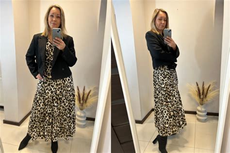 D Uga Sukienka W Panterk Lekko I Kobieco Happywoman Ubrania
