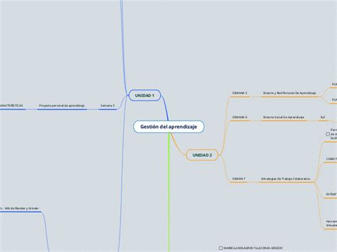 Gestión del aprendizaje Mind Map