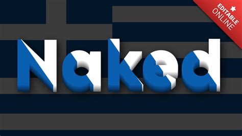 Naked Text Effect Generator