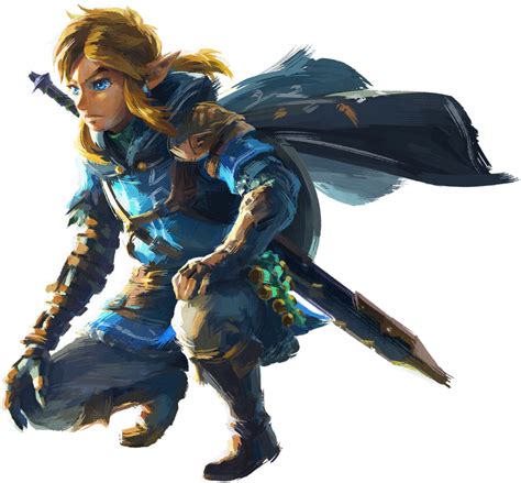 File Link Crouching TotK Key Art Nobg Png Zelda Dungeon Wiki A The