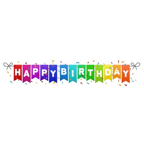 Happy Birthday Flag Vector Hd PNG Images Happy Birthday Flags Banner