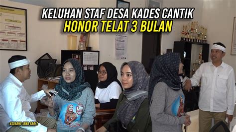 Staf Desa Bu Indah Kades Cantik Ciasem Baru Mengeluh Honornya Telat