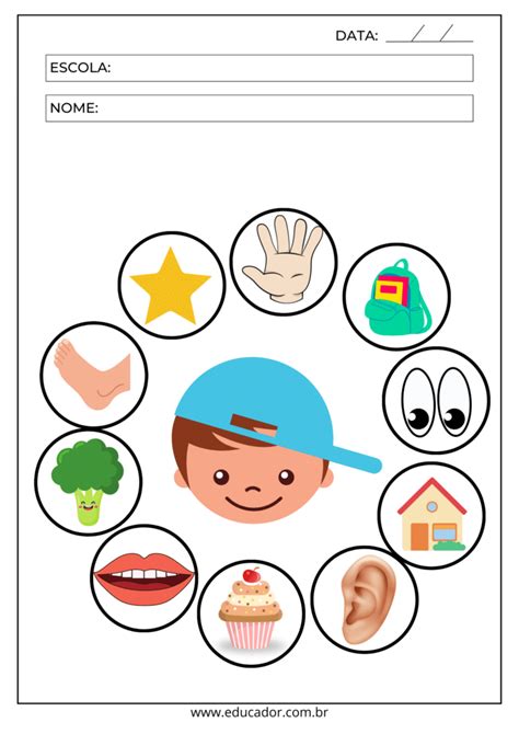 Atividades Sobre Corpo Humano Para Educa O Infantil Educador