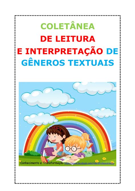 Apostila Gêneros Textuais Formatada COLETÂNEA DE LEITURA E