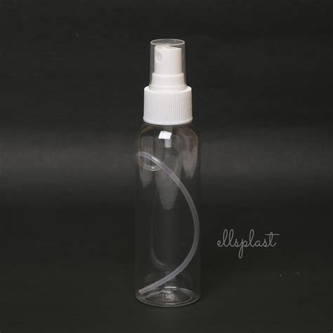 Jual BOTOL SPRAY 100 ML BOTOL PET 100 ML NATURAL TUTUP SPRAY PUTIH