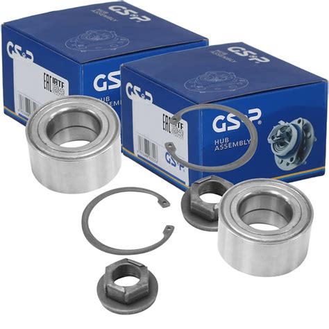 2X GSP RADLAGER SATZ VORNE BEIDSEITIG PASSEND FÜR FORD FIESTA FOCUS FUSION