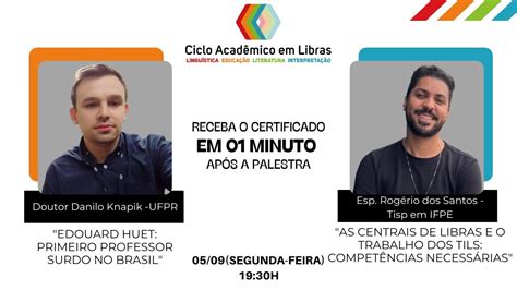 EDOUARD HUET PRIMEIRO PROFESSOR SURDO NO BRASIL AS CENTRAIS DE LIBRAS