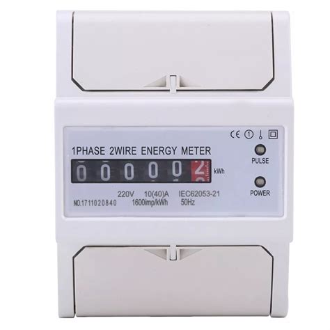 Numerique Electrique Compteur D Energie Monophase Sur Rail Din
