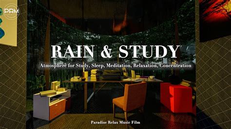 RAIN STUDY Cozy Study Room With Sounds Of Rain Atmosphere For