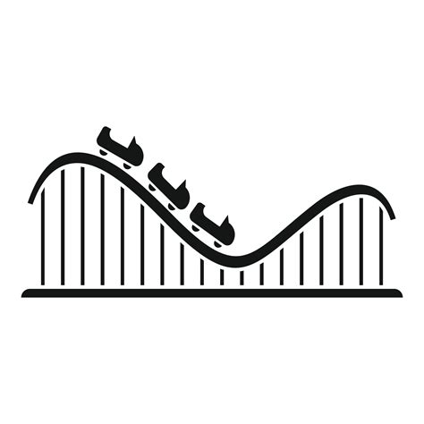 Roller Coaster Track Icon Simple Style 14578158 Vector Art At Vecteezy