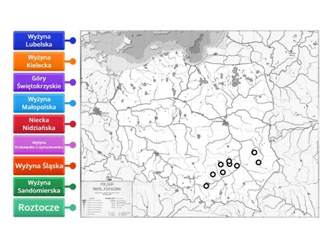 Krainy Geograficzne Polski Cz 2 Labelled Diagram