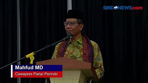Tekankan Pentingnya Pemilu Mahfud MD Ajak Masyarakat Pilih Pemimpin
