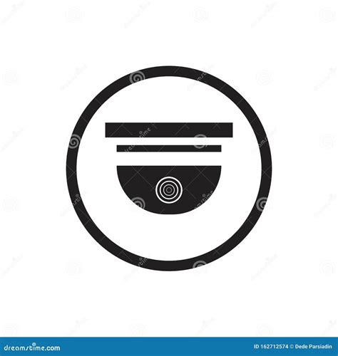 Cone Cctv Da C Mera De Seguran A Design Vetorial De Sinal Cctv