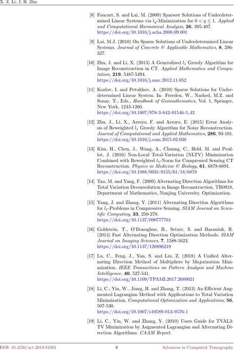 a reweighted total variation algorithm with the alternating direction method for computed tomography