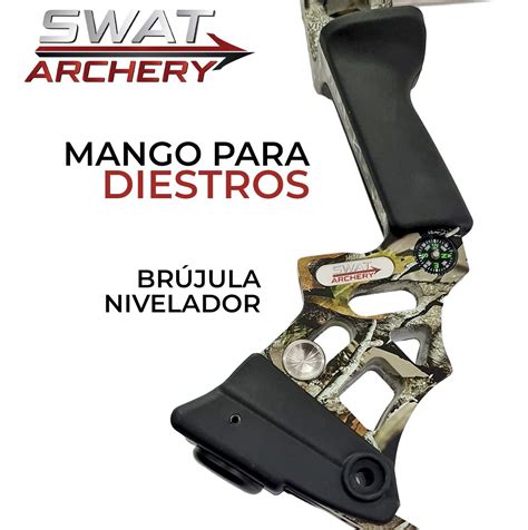 Arco Compuesto Swat Archery M120 20 70 Lbs Potencia Caza Swat