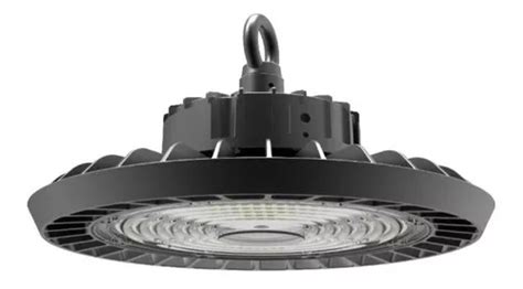 Luminária pingente led de teto Tecnolite 200UFOLEDL65MVN cor preto