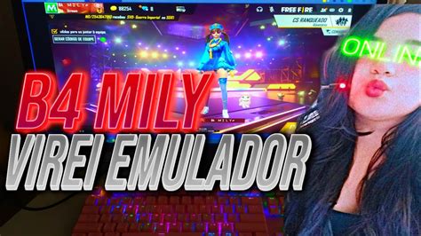 JOGANDO FREE FIRE NO EMULADOR PELA PRIMEIRA VEZ B4 MILIZINHA YouTube